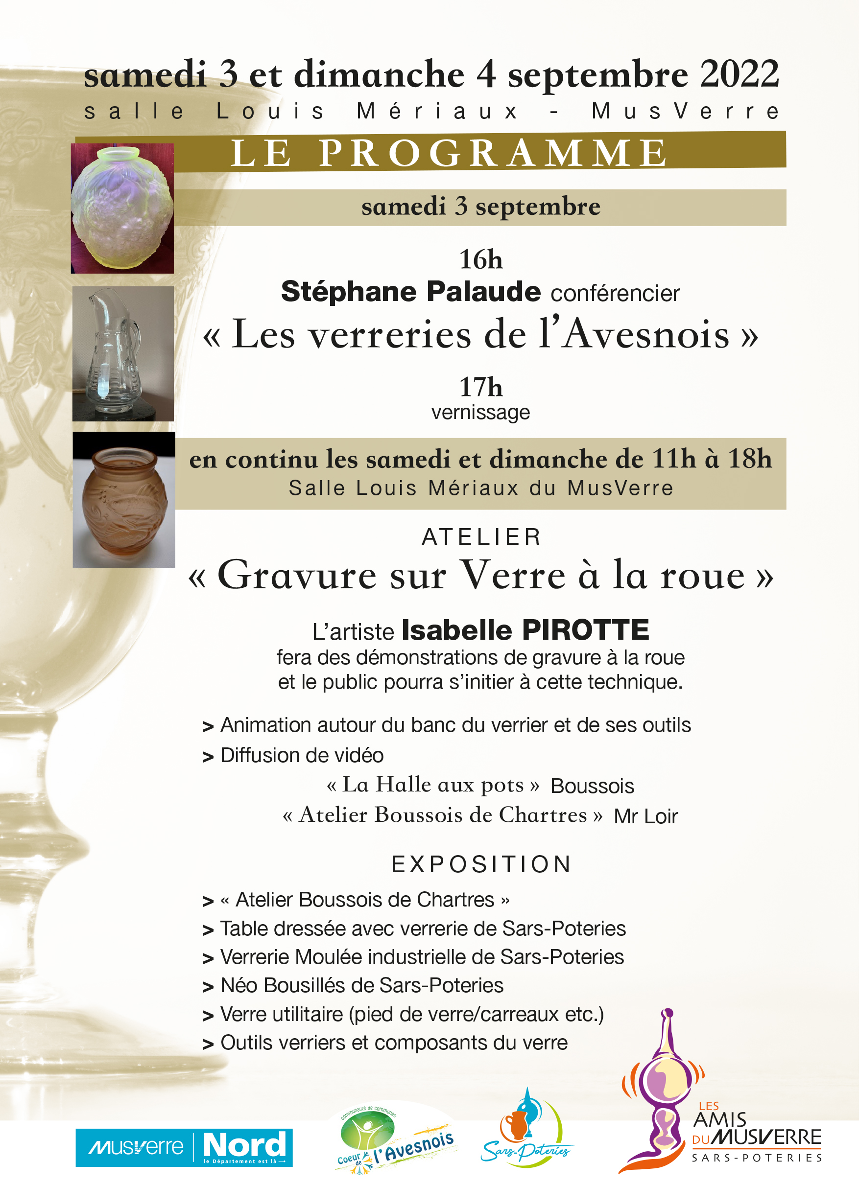 Exposition Le Verre Racontez-moi - Verre&Histoire
